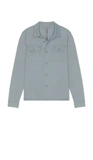 Vuori Waffle Knit Shirt Jacket - Abyss