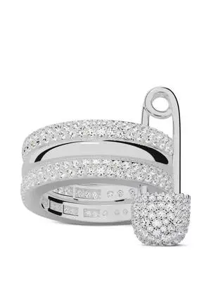 APM MONACO Safety Pin Ring - Silver