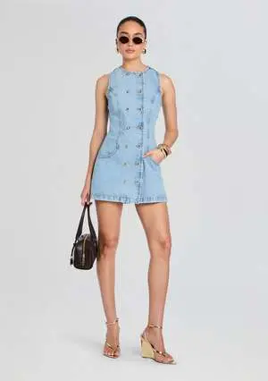 Retrofete Hanna Denim Dress - Bleeker