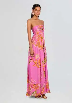 Rococo Sand Posy Strapless Maxi Dress