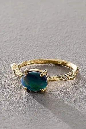ELISABETH BELL JEWELRY Elisabeth Bell Celestial Tide Ring With And Diamonds