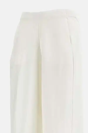 M.S.M. MILANO Stretch Cotton Wide-leg Trousers