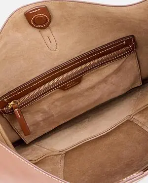 Polo Ralph Lauren Large Leather Shoulder Bag - Brown