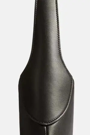 Khaite Joan Small Hobo Bag In Leather - Nero