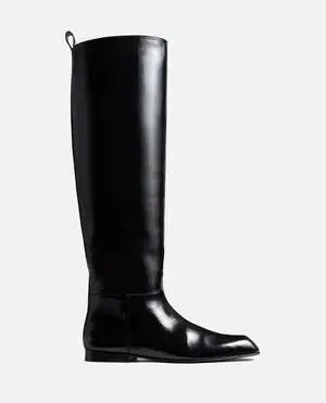 Khaite Knee-high Leather Boots - Nero