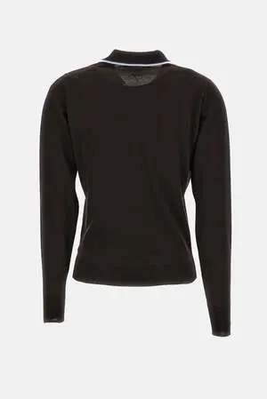 WALES BONNER John Smedley Long-sleeve Polo Shirt