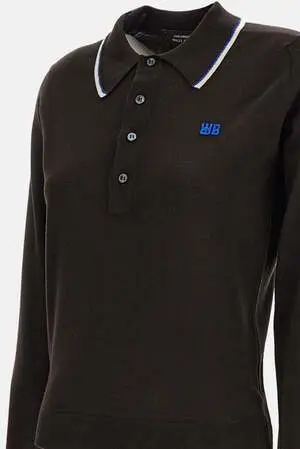 WALES BONNER John Smedley Long-sleeve Polo Shirt