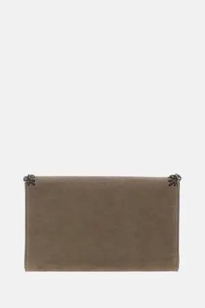 Stella McCartney Falabella Alter Suede Shoulder Wallet - Grey