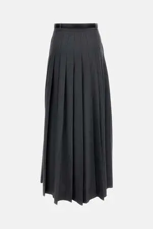 SELF-PORTRAIT Maxi Pleated Skirt