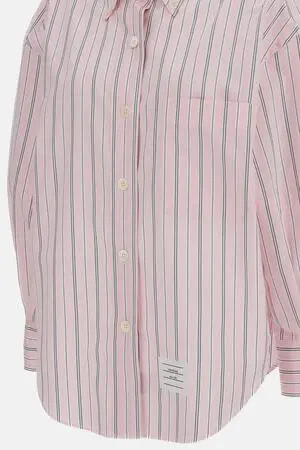 Thom Browne Camicia Supersized A Righe - Rosa
