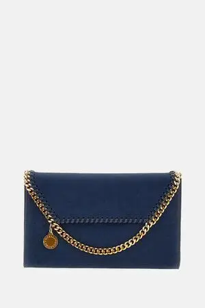 Stella McCartney Stella McCartney Falabella Alter Suede Crossbody Wallet Bag Blu