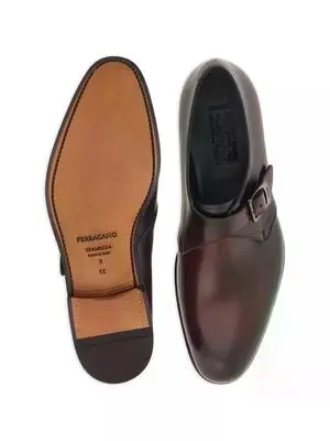 FERRAGAMO Tramezza Single Monk Strap Shoes