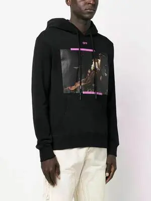 Off-White Caravaggio Print Cotton Hoodie
