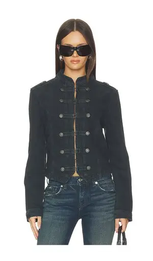 JADED LONDON Military-inspired Denim Jacket
