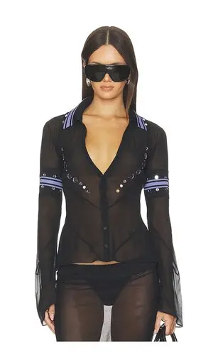Off-white Printed Shirts For Women