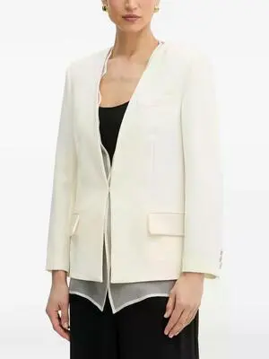 SIMONA CORSELLINI Cady Organza-detail Blazer