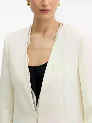 SIMONA CORSELLINI Cady Organza-detail Blazer