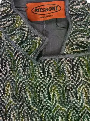 Missoni Zigzag Knit Overlap Jacket