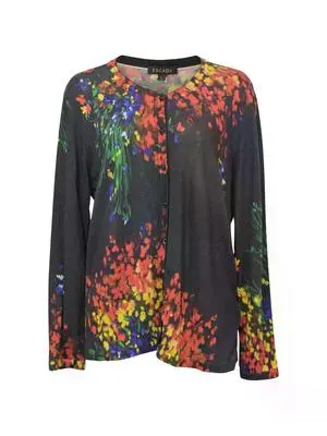 Escada Floral-print Twin Set Sweater