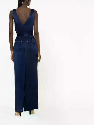 Alberta Ferretti Contrasting Stitch Jumpsuit