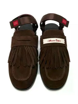 BED J.W. FORD Leather Loafer-style Sandals