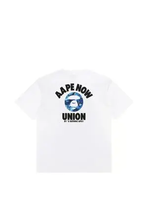AAPE BY *A BATHING APE Logo-patch Graphic-print T-shirt