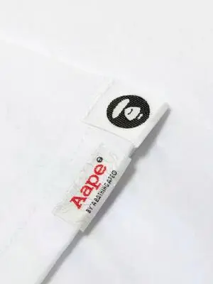 AAPE BY *A BATHING APE Logo-patch Graphic-print T-shirt