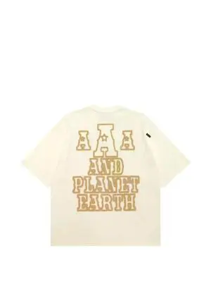 AAPE BY *A BATHING APE Logo-patch Puff-print T-shirt