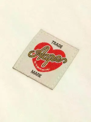 AAPE BY *A BATHING APE Logo-patch Puff-print T-shirt