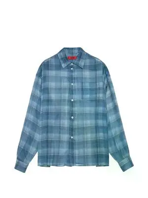 424 Check-print Chest-pocket Shirt