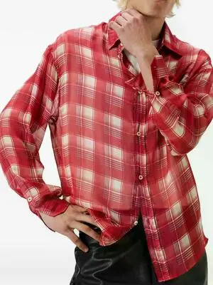 424 Check-pattern Long-sleeve Shirt
