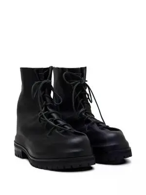 424 Lace-up Rear-zip Boots