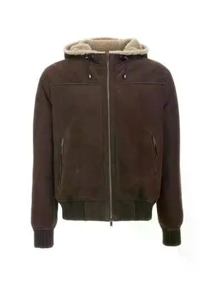 VOLFAGLI FIRENZE Plebiscito Hooded Leather Jacket
