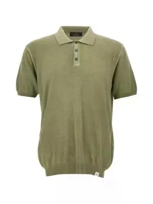 Peuterey Correbois Frs Cotton-crepe Polo Shirt - Green