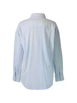 THE LADY AND THE SAILOR Striped Seersucker Shirt