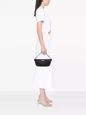 Gucci Gg Denim Boat Shoulder Bag - Brown