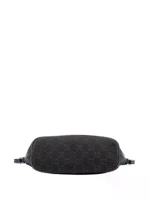 Gucci Gg Denim Boat Shoulder Bag - Brown