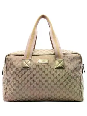 Gucci Gg Canvas Web Duffle Bag Travel Bag