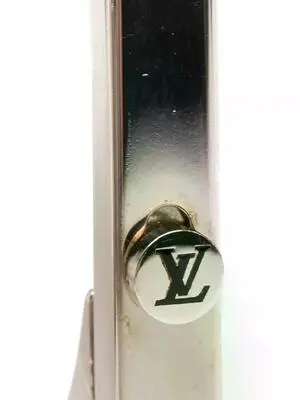LOUIS VUITTON 2015 Brass Hinge Lock Bangle Bracelet