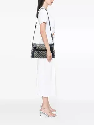 Gucci Gg Canvas Bella Satchel - Blue