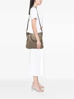 LOUIS VUITTON Monogram Mini Lin Angele Satchel - Grey