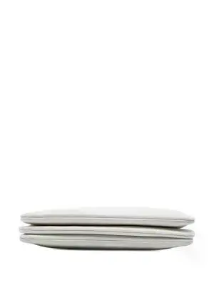 Celine Small Lambskin Trio Crossbody Bag - White