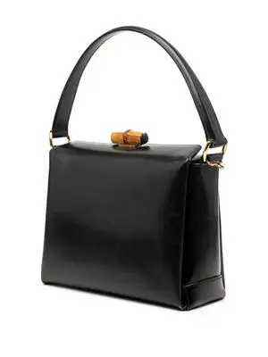Gucci 20th Century Smooth Calfskin Bamboo Satchel