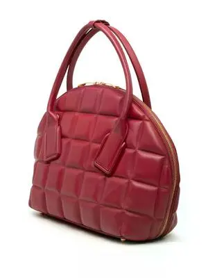 Bottega Veneta Medium Padded Leather Swirl Satchel