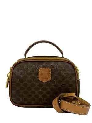 Celine Macadam Coated Canvas Satchel