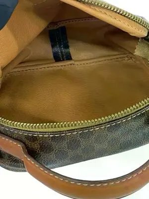 Celine Macadam Coated Canvas Satchel