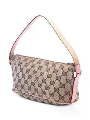 Gucci Gg Canvas Web Boat Shoulder Bag