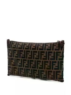 Fendi Zucca Canvas Pochette Crossbody Bag