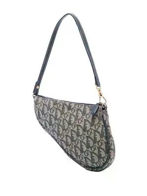 Dior Mini Saddle Pochette Shoulder Bag - Blue