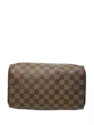 LOUIS VUITTON Damier Ebene Speedy 25 Boston Bag - Brown